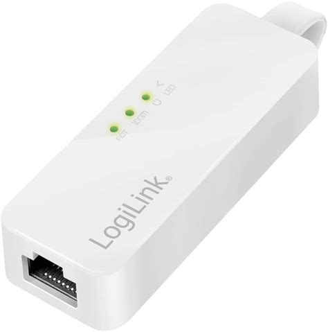 ადაპტერი Logilink Ua0144b Usb 20 To Fast Ethernet Adapter White Veli