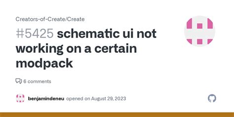 Schematic Ui Not Working On A Certain Modpack · Issue 5425 · Creators Of Createcreate · Github