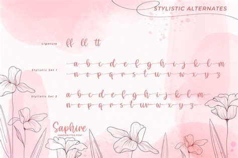 Saphire Elegant Handwritten Font So Fontsy