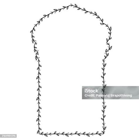 Trefoil Archfour 리프 프레임 수직 프레임 건축 아치 창 문 빈티지 프레임 꽃 화 환 잎 벡터 꽃 테두리 사진