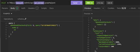 Graphql How To Query Abandonedcheckouts By Id Graphql Admin Api Troubleshooting Shopify