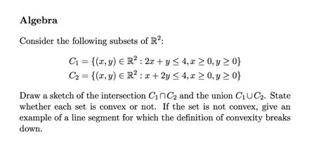 solved algebra consider the following subsets of r2 draw a