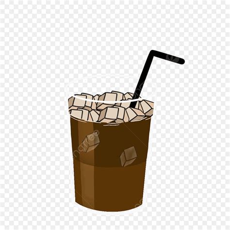 한국의 아이스 커피 일러스트 커피 아메리칸 아이스 커피 아이스 큐브 Png 일러스트 및 Psd 이미지 무료 다운로드 Pngtree