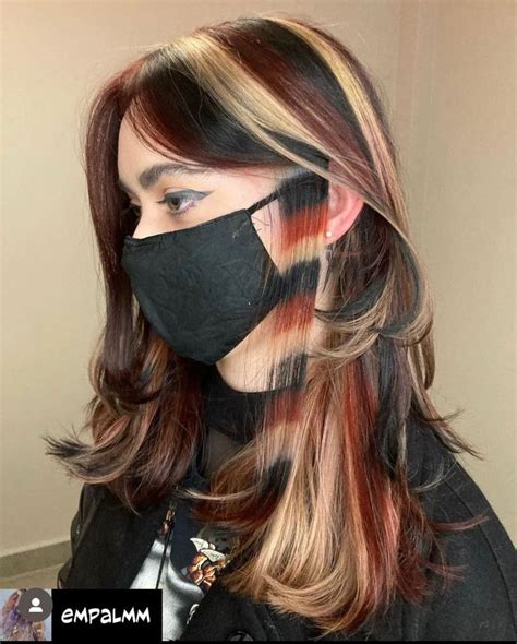 Trendtrove New Hair Style Calico Trend For 2024 Red And Blonde
