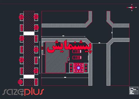 اتوکد دو بعدی و سه بعدی ویلا مسکونی 2 طبقه سازه پلاس