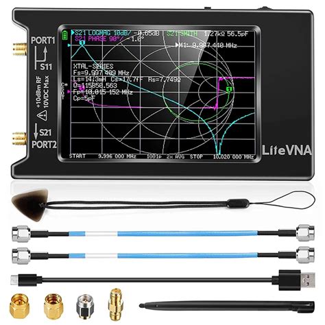 Litevna 50khz 6 3ghz Vector Network Analyzer 4inch Antenna Analyzer Support Data Storage Measure