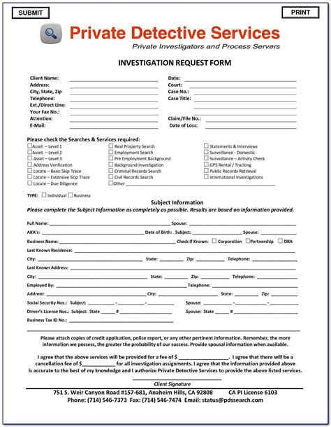 Investigation Report Template Doc Cool Private Investigator With