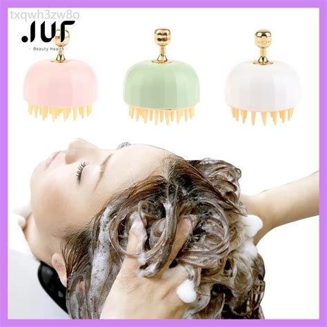 ซิลิโคนแชมพูแปรงหัวนวดหนังศีรษะหวีผมซักผ้าหวีแปรงนวดอาบน้ำแปรงsalon Hairdressingเครื่องมือ S