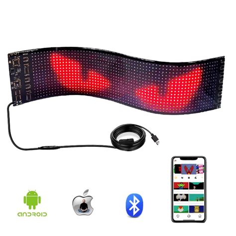 Smart App Control Flexible Led Screen Scrolling Message Pattern Graffiti Text Led Sign Board