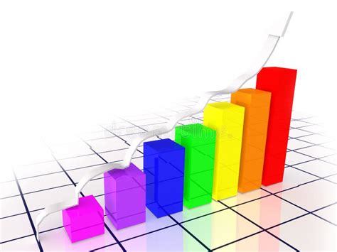 Graph Piles Arrow 3d Chart Stock Illustration Illustration Of Cartoon