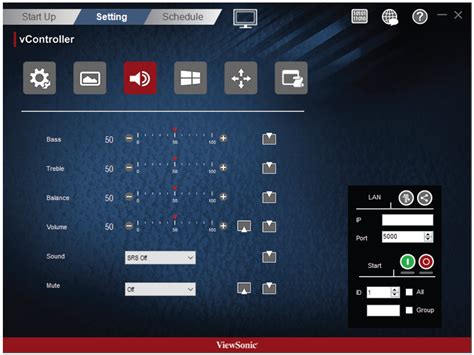 VController Setting ViewSonic Software
