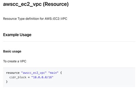 managing resources with the terraform aws cloud control provider