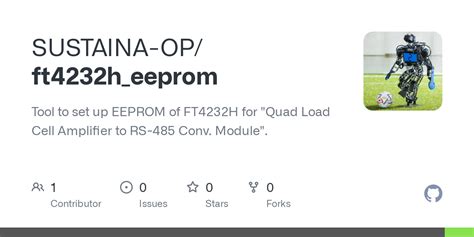 Github Sustaina Op Ft4232h Eeprom Tool To Set Up Eeprom Of Ft4232h