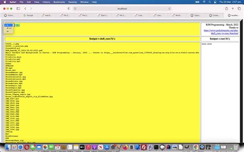 php shell exec versus exec tutorial robert james metcalfe blog