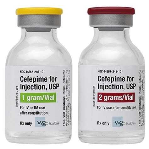 Cefepime For Injection Usp Wg Critical Care