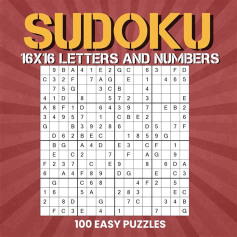Sudoku 16x16 Letters And Numbers Easy 16x16 Sudoku Puzzle