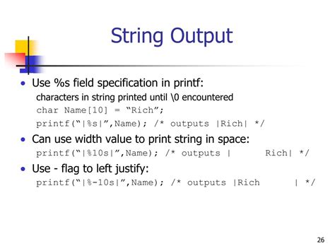 Ppt C Standard Input And Output Printf And Scanf Powerpoint Presentation Id9377081