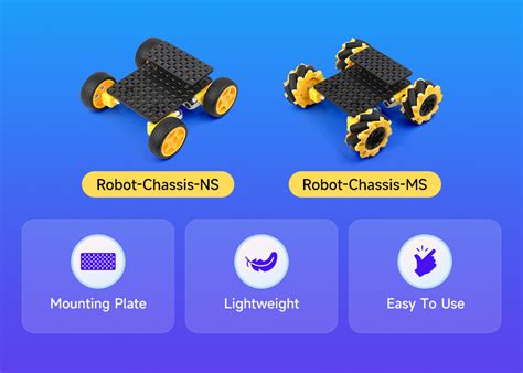 Robot Chassis Series Smart Mobile Robot Chassis Kit Mecanum Wheels