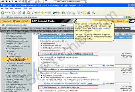 How To Handover Projects In To Operations Mode With The Sap Solution Manager