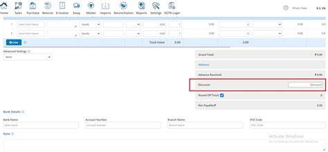 Implemented New Feature Bill Discount In Sales Invoices HostBooks
