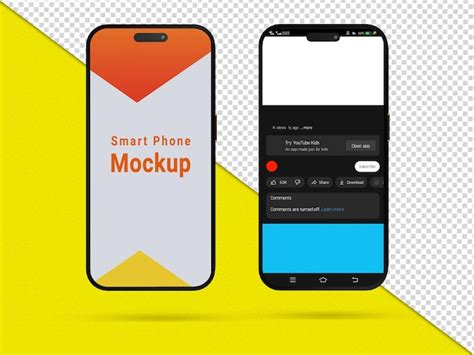 Premium Psd Realistic Smartphone Screen Mockup Design