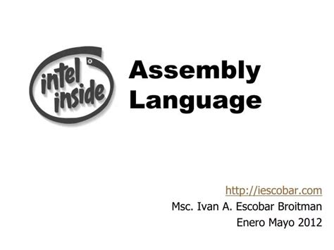 Ppt Assembly Language Powerpoint Presentation Free Download Id5201315