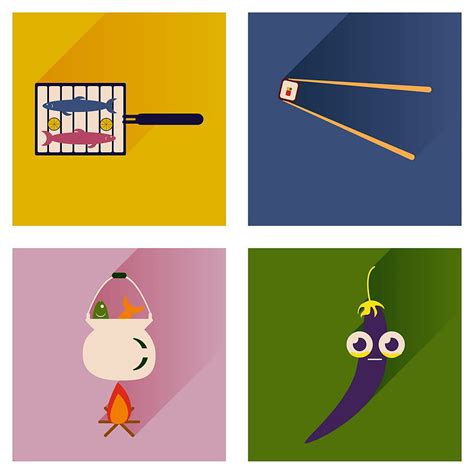 긴 그림자 이국적인 음식 벡터와 평면 아이콘을 설정 Eps Ai Uidownload 긴 그림자 이국적인 음식 벡터와 평면 아이콘을 설정 Eps Ai Uidownload