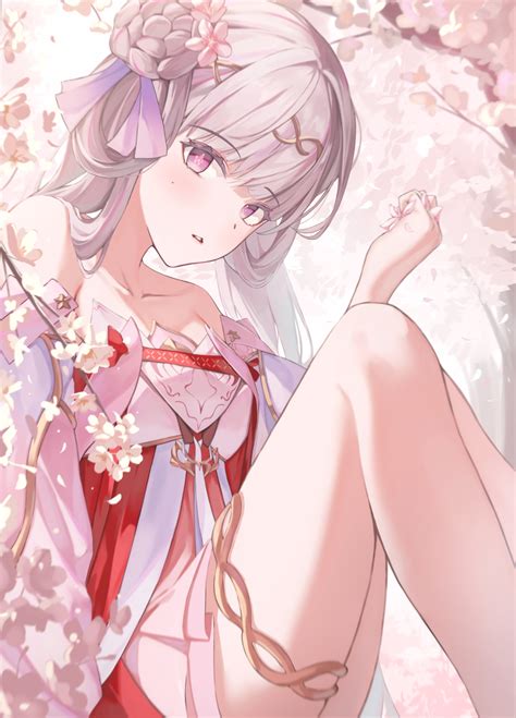 Mr Bell Jinhsi Peach Blossom Wuthering Waves Jinhsi Wuthering Waves Wuthering Waves