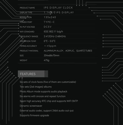 Diy Ips Color Screen Nixie Tube Digital Alarm Clock
