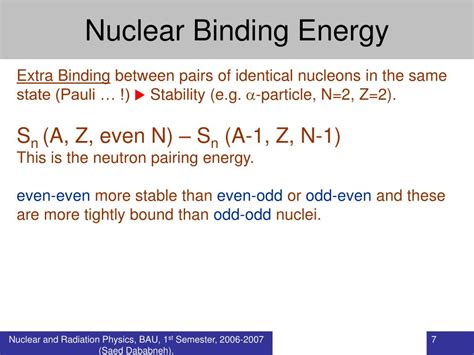PPT Nuclear Binding Energy PowerPoint Presentation ID