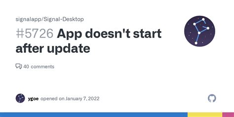 App Doesn T Start After Update Issue Signalapp Signal Desktop GitHub