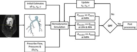 Schematic Of Model Calibration Process For Windkessel Parameters With