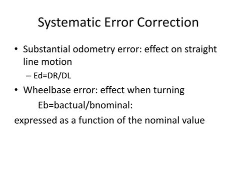 Ppt Odometry Error Modeling Powerpoint Presentation Free Download Id1974021