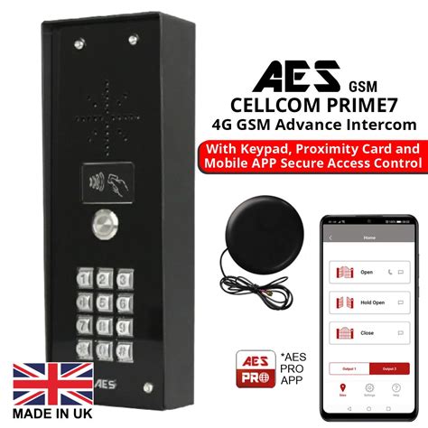 GSM Audio Intercom System With Call Button Keypad And Proximity Reader Secure Smart Access