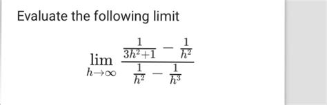 Solved Calculate The Limit Chegg Com