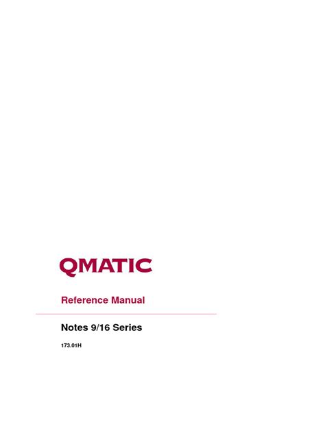 Qmatic Notes 9 Series Pdf Power Supply Alphabet