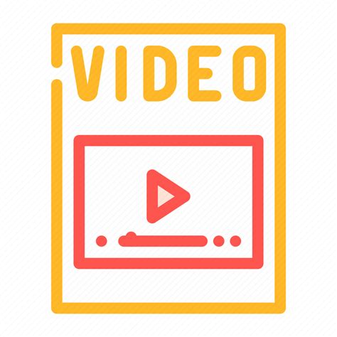 Video File Format Document Presentation Web Icon Download On Iconfinder