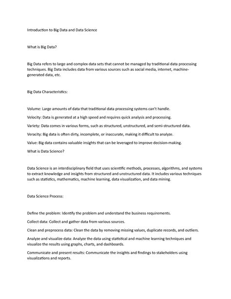 Introduction To Big Data And Data Science Big Data Includes Data From