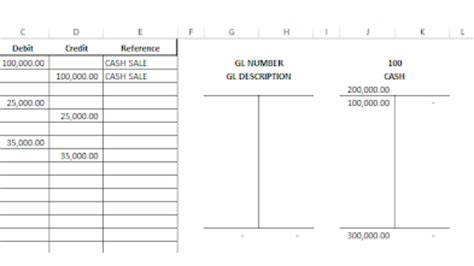 Excel T Account Template