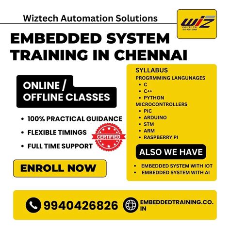 Wiztech Automation Solutions On Linkedin Embeddedctraining Embeddedccourseinchennai