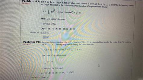 Solved Problem Let R Be The Rectangle In The X Y Plane Chegg