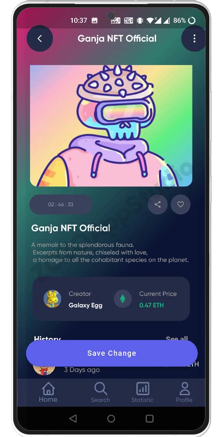 nftbox nft marketplace android ios flutter app ui template by zozo