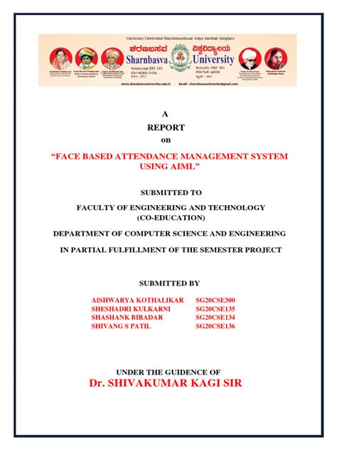 Project Report Attendance Pdf Python Programming Language Biometrics