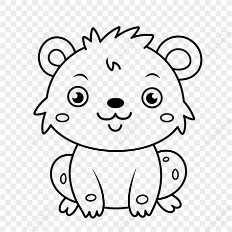 곰 귀여운 색칠 페이지 귀여운 개요 스케치 드로잉 벡터라인 아트선 그리기 Png 일러스트 무료 다운로드 Lovepik