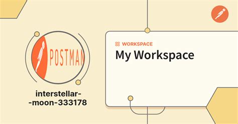 My Workspace Postman Api Network