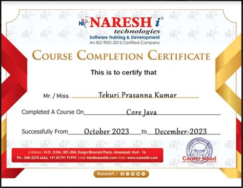 Tekuri Prasanna Kumar On Linkedin Course Learning Java Core