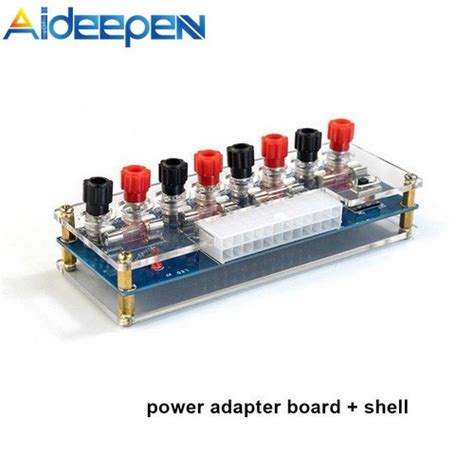 Aideepen บอร์ดโมดูลทดสอบพาวเวอร์ซัพพลาย 24pin Pc Power Atx พร้อมเคส Shopee Thailand