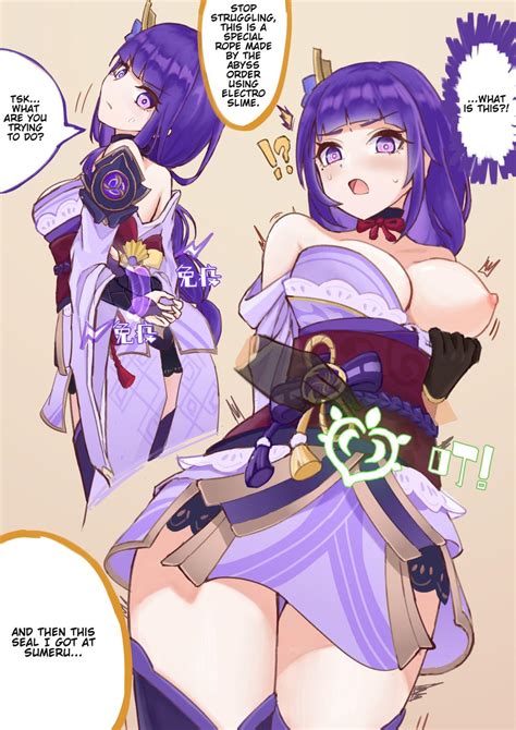 Gaystraight Raiden Shogun X Aether Genshin Impact Hentai Glamcore