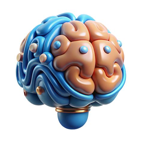 Extraordinary Reflective Traditional Artificial Intelligence Brain Ai Concept No Background