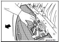 Crash Zone Sensor Removal And Installation SRS Airbag Nissan Juke Service And Repair Manual